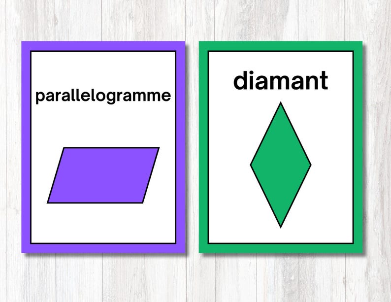 French Shapes Poster: Classroom Decor for Preschool (PDF) - Etsy