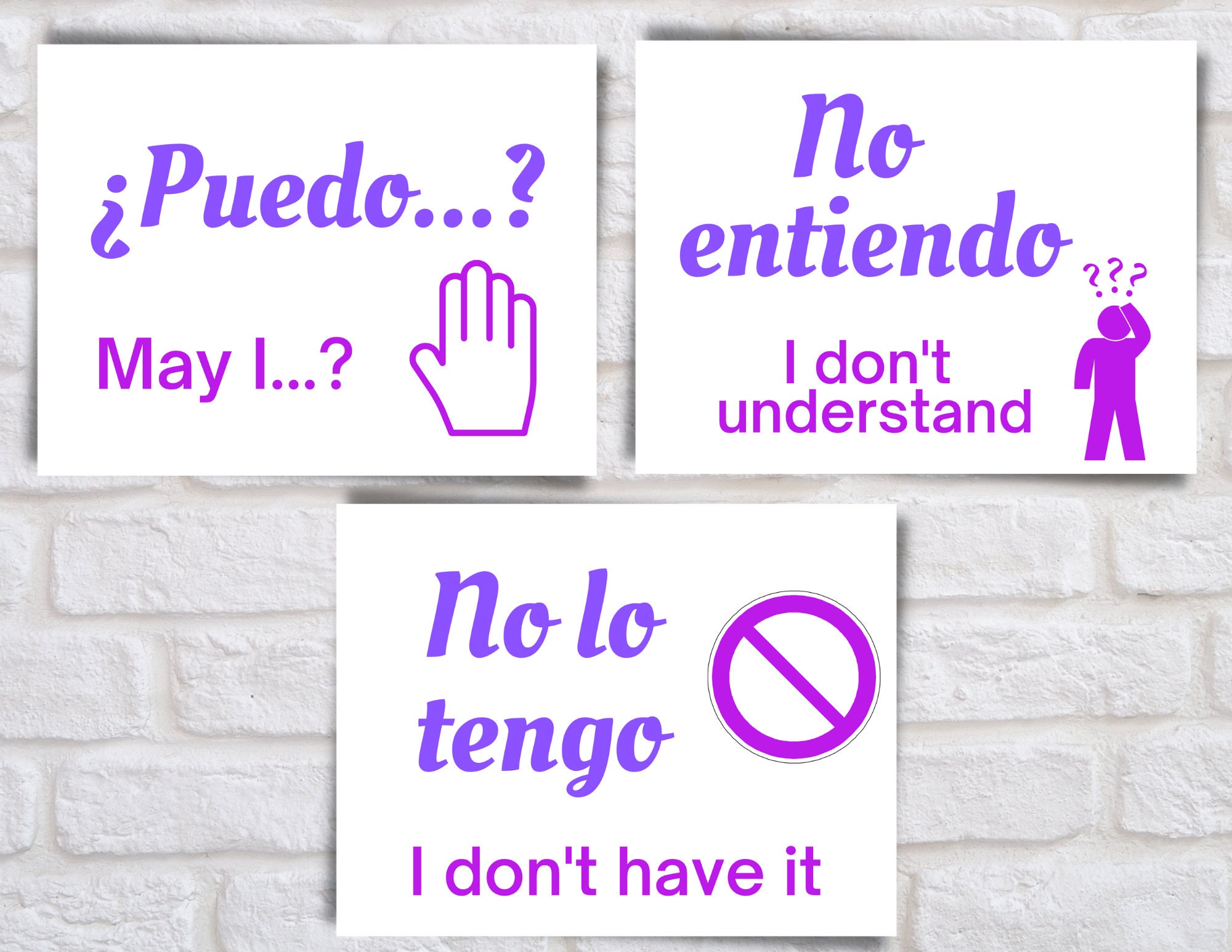 Common Spanish Classroom Phrases Poster Setspanish Classroom - Etsy
