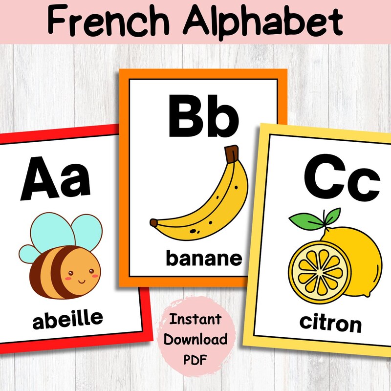 French Alphabet - Etsy