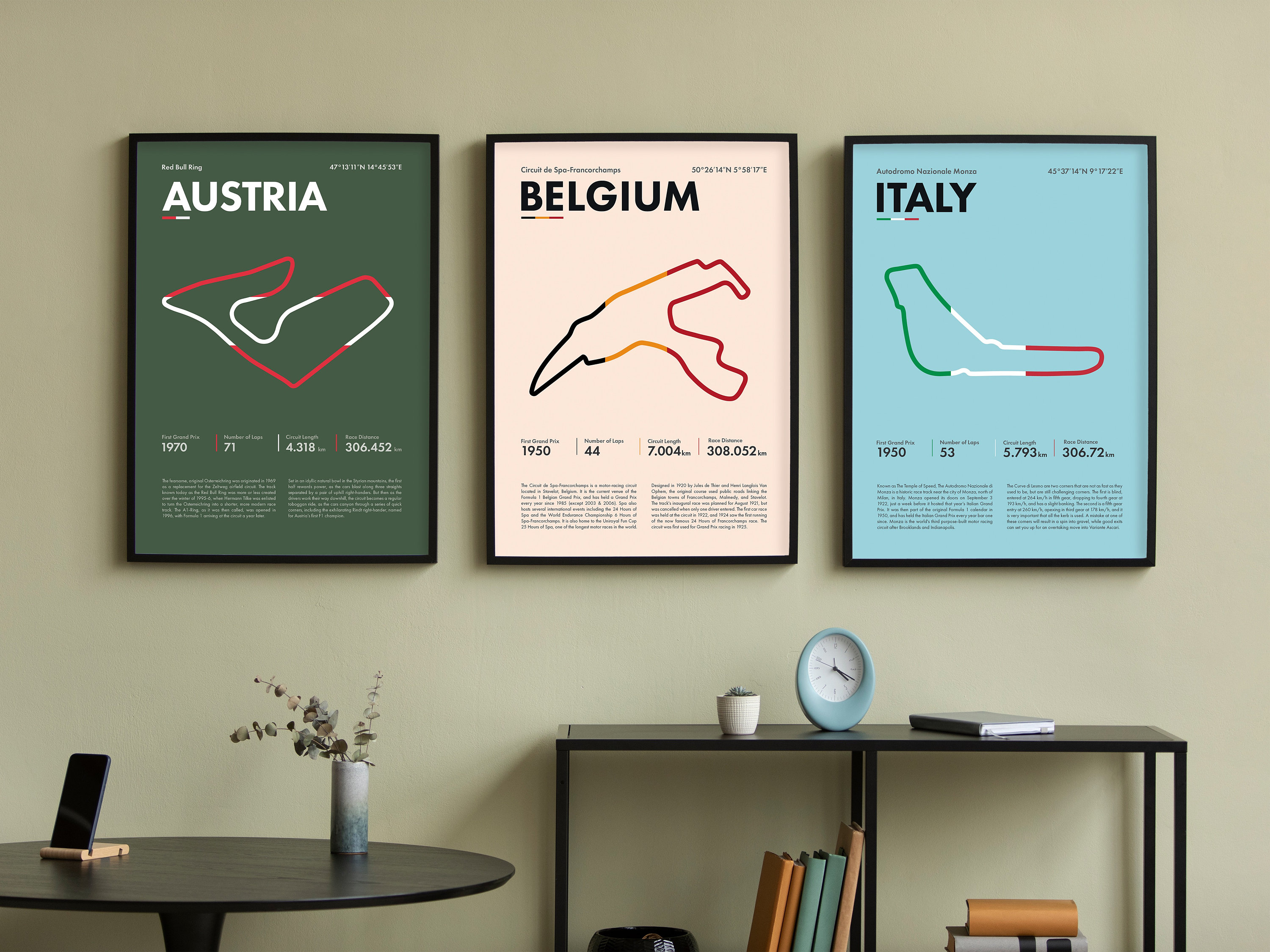 F1 Poster F1 Circuit Print Red Bull Ring Circuit Austria Grand Prix - Etsy