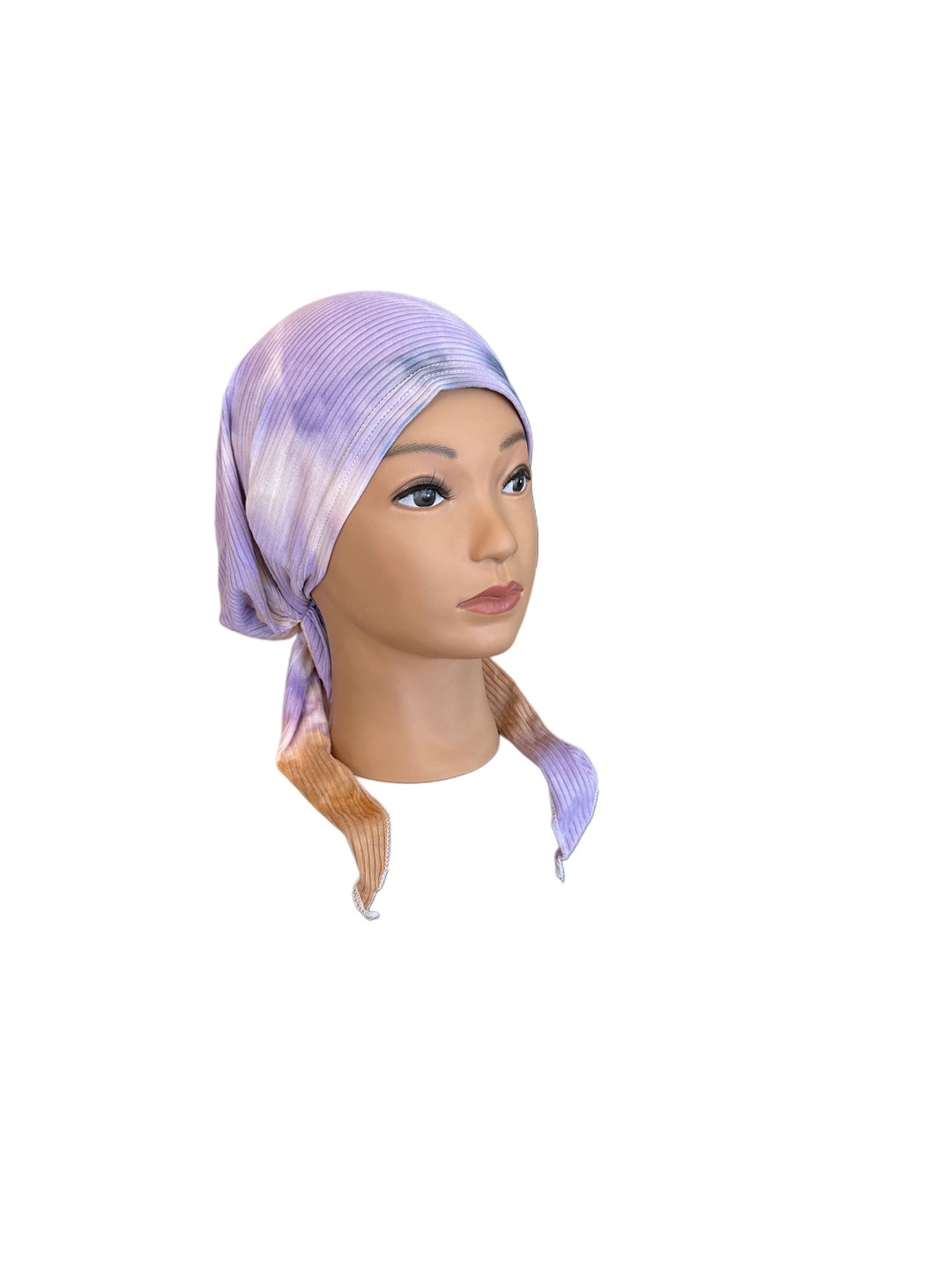 Pre-tied Head Scarf | Tie Dyed Chemo Caps Designed for Cancer Patients ...