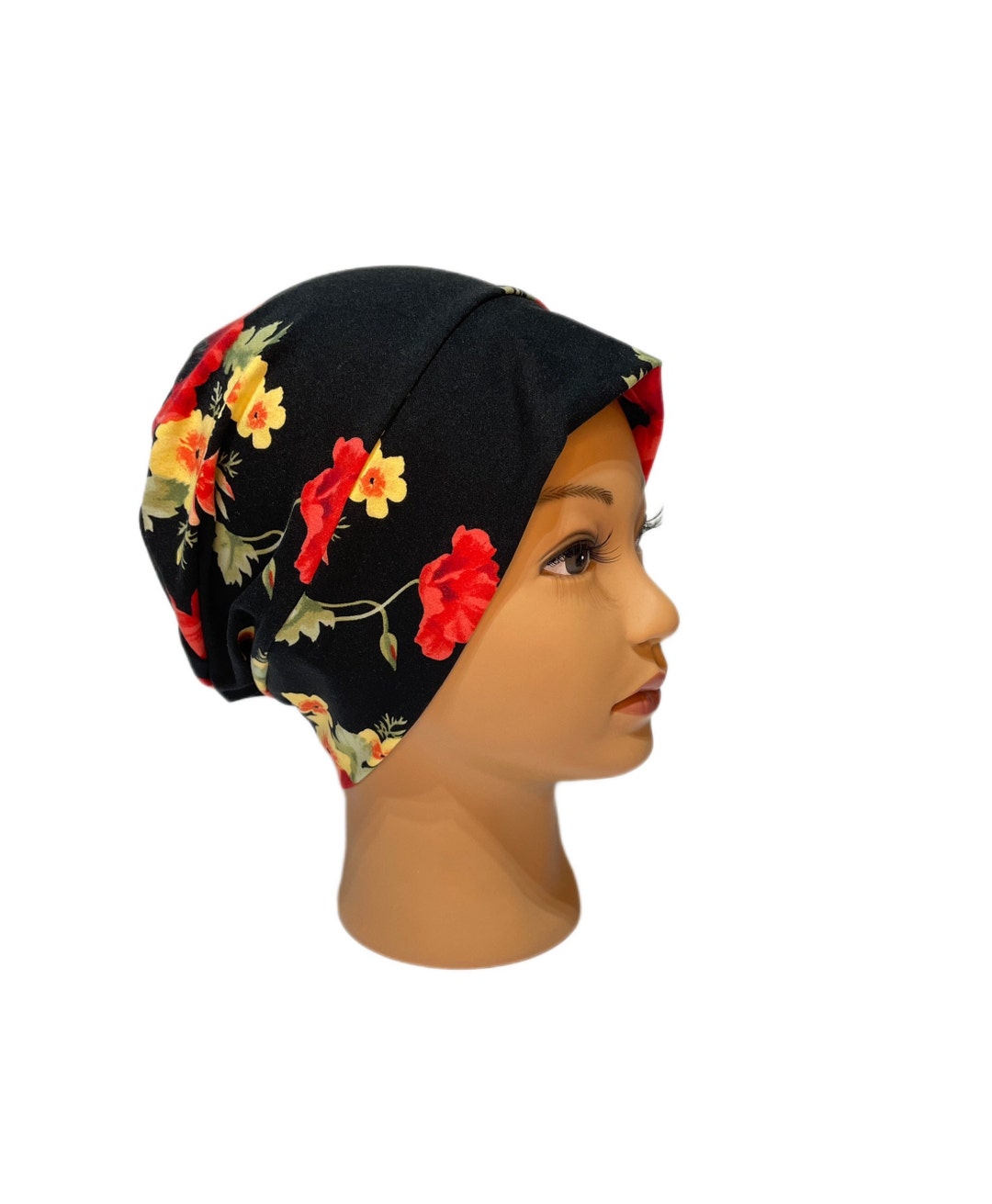 Red & Yellow Poppies Chemo Caps Designed for Cancer Patients ~ Cancer ...