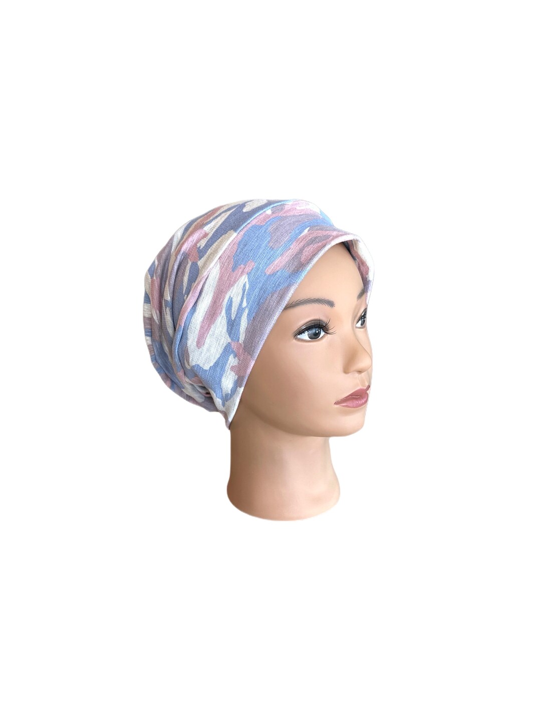 Pink & Blue fight Like Girl Camouflage Chemo Caps Designed for Cancer ...