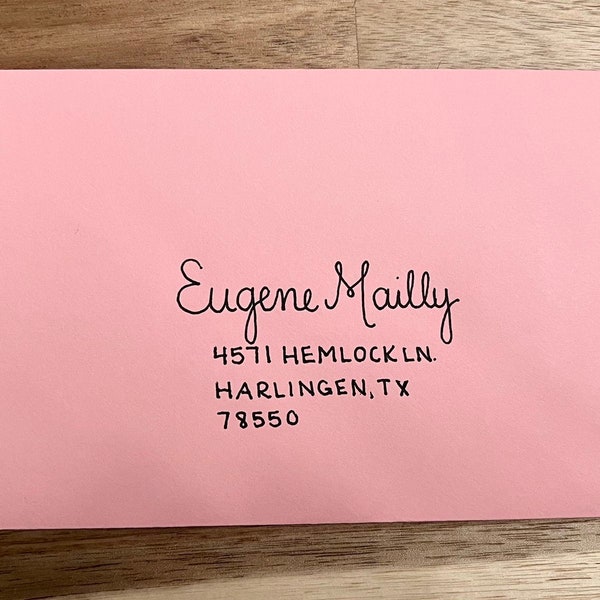 Cursive Writing Envelope - Etsy