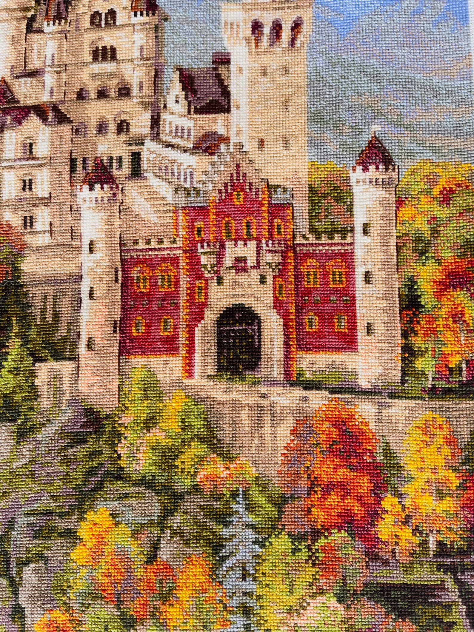 Finished Cross Stitch Neuschwanstein Castle in Bavaria - Etsy