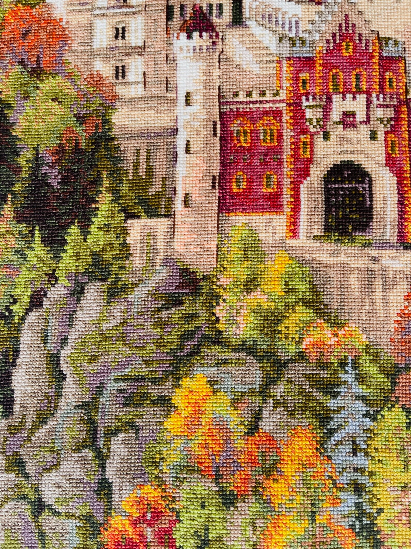 Finished Cross Stitch Neuschwanstein Castle in Bavaria - Etsy