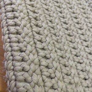 Crocheted Rug From Cotton Ropes - Etsy