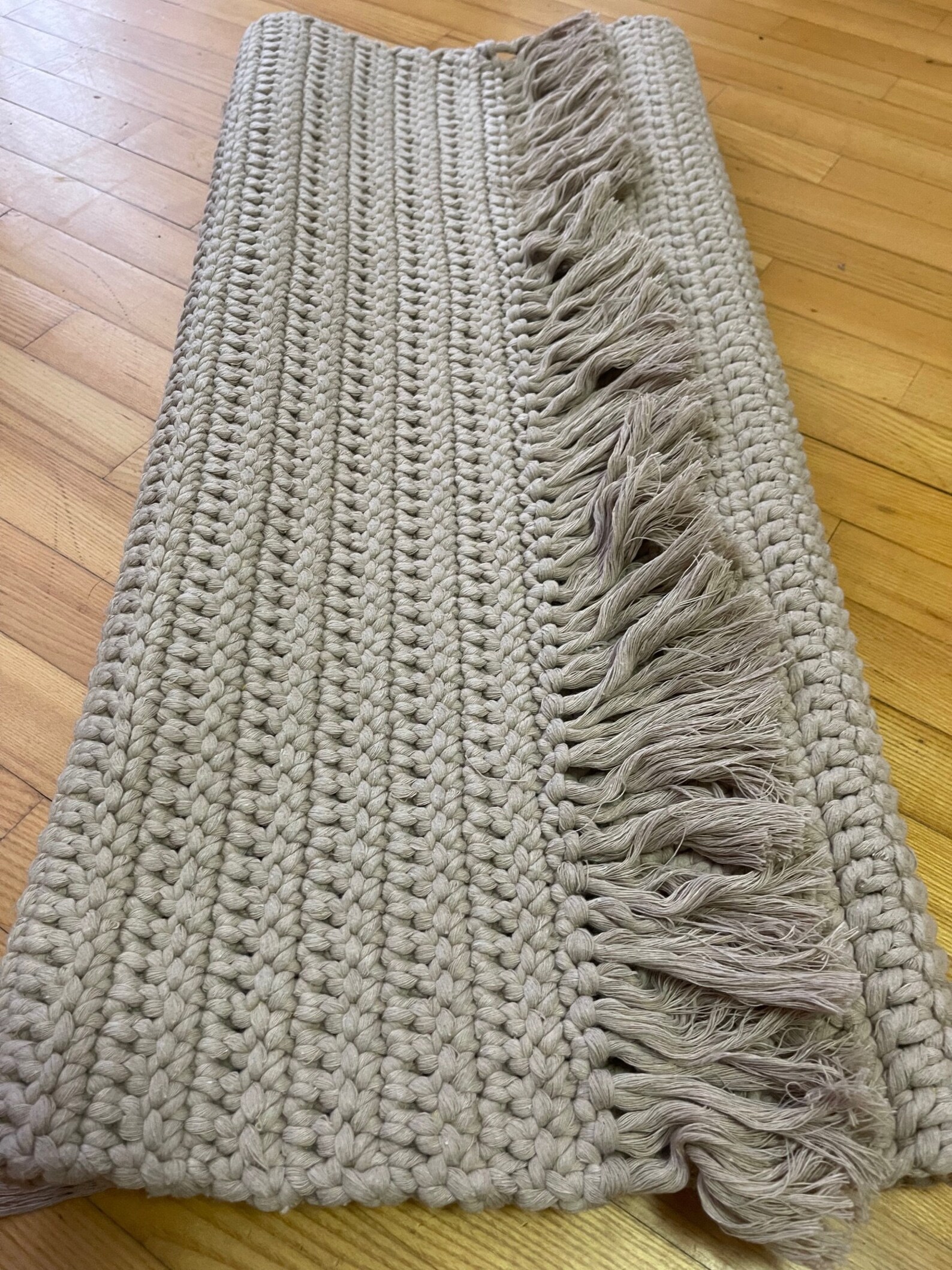 Crocheted Rug From Cotton Ropes - Etsy