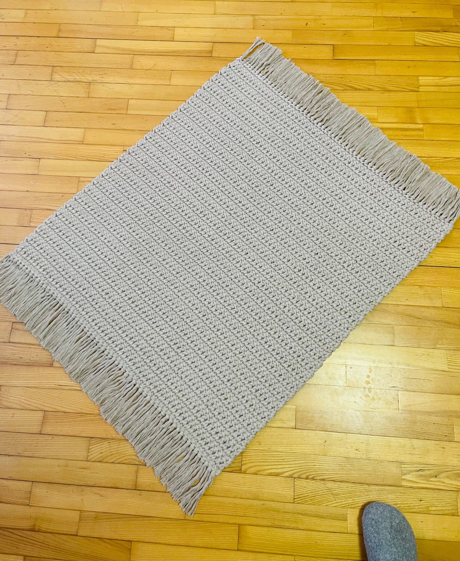 Crocheted Rug From Cotton Ropes - Etsy