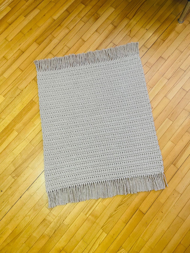 Crocheted Rug From Cotton Ropes - Etsy