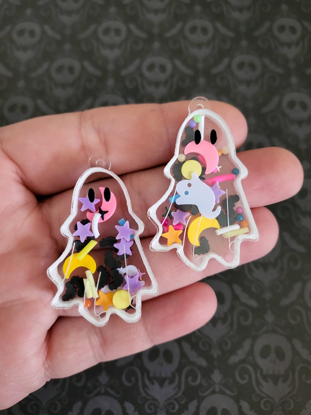 Ghost Shaker Earrings | Kawaii | Spooky | Quirky | Fidget | Gift Idea ...