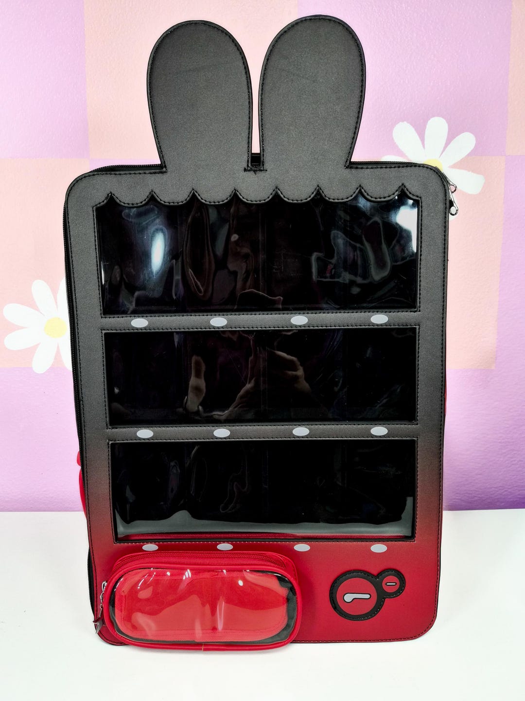 Black & Red Blind Box Backpack (ears Optional) | Trinket ITA Bag - Etsy