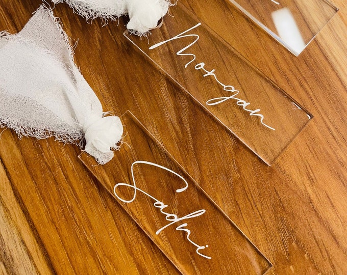 Custom Acrylic Place Card Custom Place Card Acrylic Name Tag Wedding ...