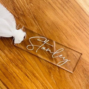 Custom Acrylic Place Card Custom Place Card Acrylic Name Tag Wedding ...