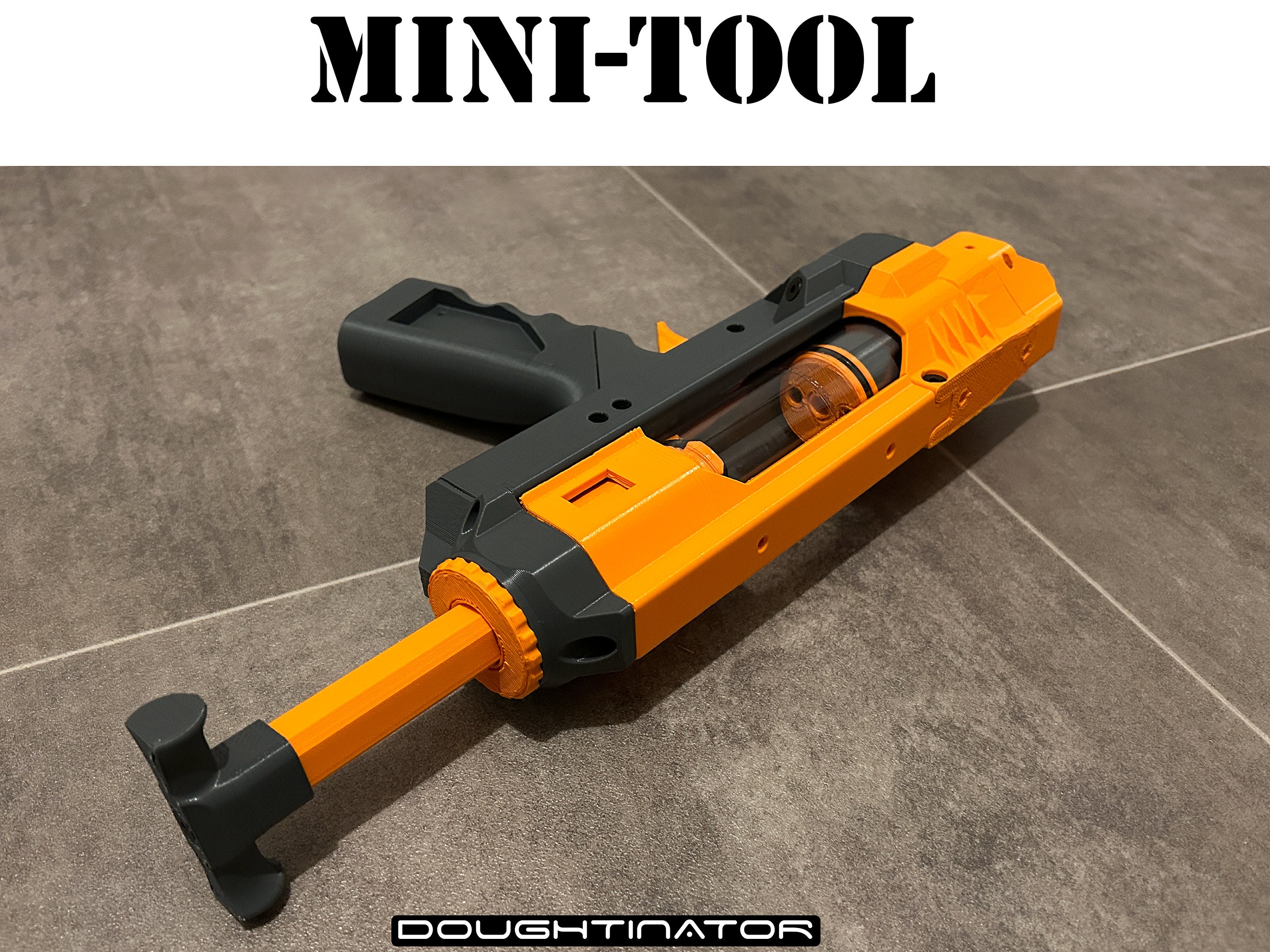 Single Shot 3D Printed T-pull Blaster: Mini-tool Foam Dart Blaster ...