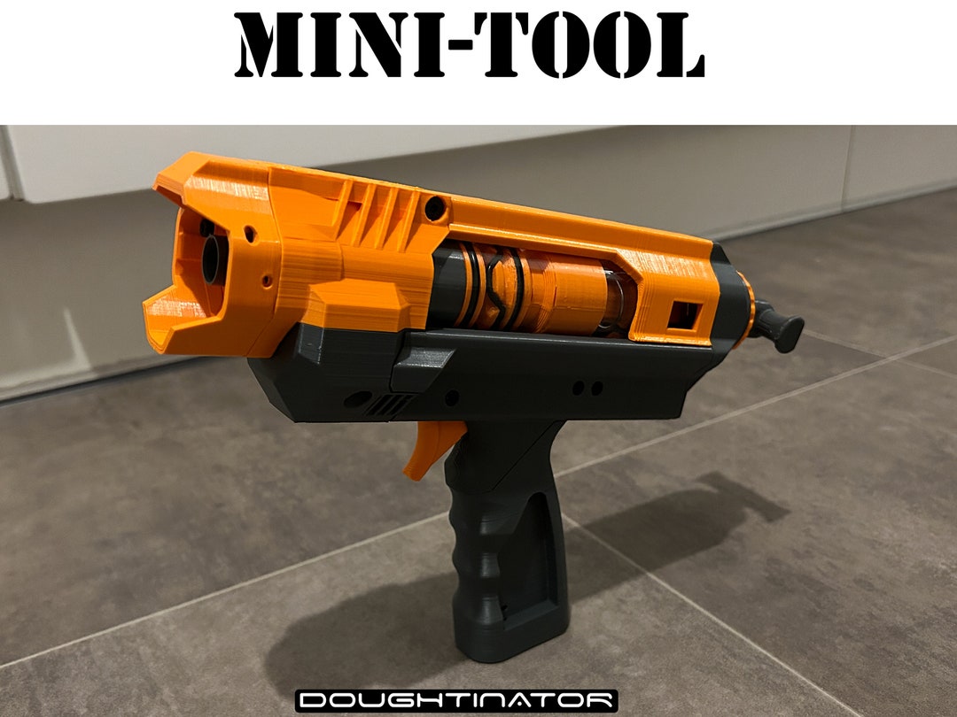 Single Shot 3D Printed T-pull Blaster: Mini-tool Foam Dart Blaster ...