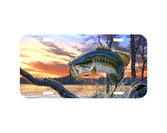 Bass Fishing License Plate - Etsy