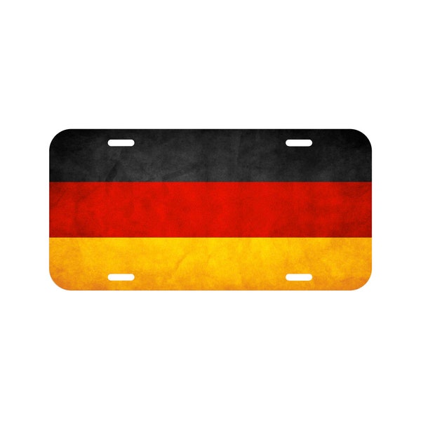 Personalized License Plate With German Flag - Etsy