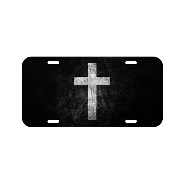 Cross License Plate - Etsy