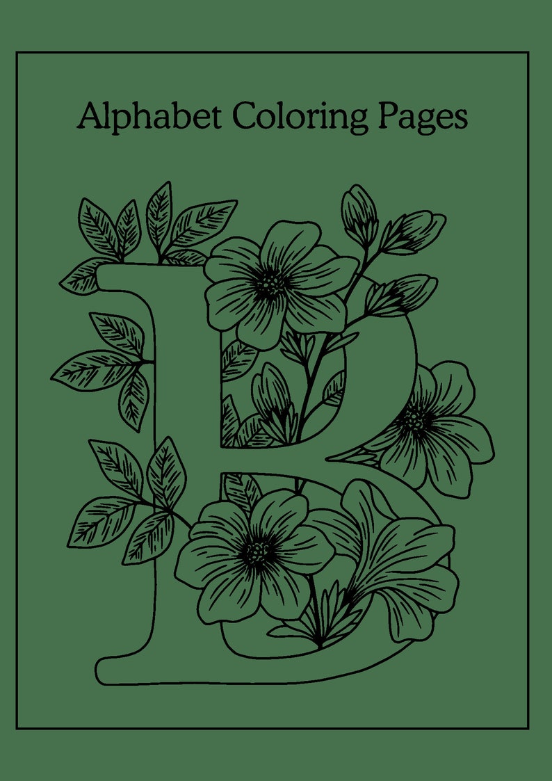 26 Printable Alphabet Coloring Page Worksheets for Kids: Preschool ...