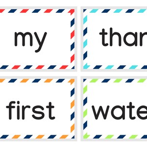 24 Printable Fry's First Hundred Sight Word Flashcards | Kindergarten ...