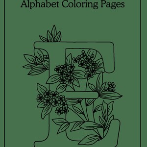 26 Printable Alphabet Coloring Page Worksheets for Kids: Preschool ...