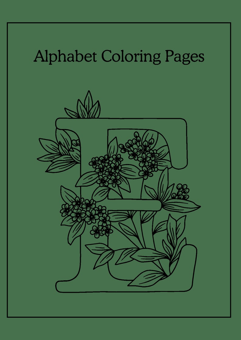 26 Printable Alphabet Coloring Page Worksheets for Kids: Preschool ...