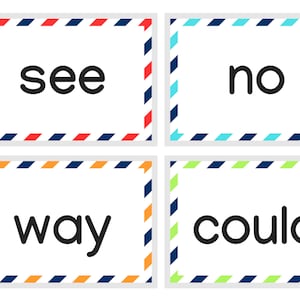 24 Printable Fry's First Hundred Sight Word Flashcards | Kindergarten ...