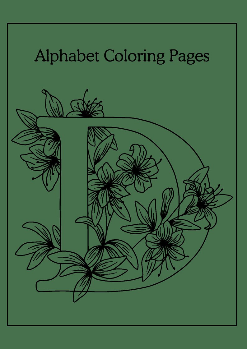 26 Printable Alphabet Coloring Page Worksheets for Kids: Preschool ...