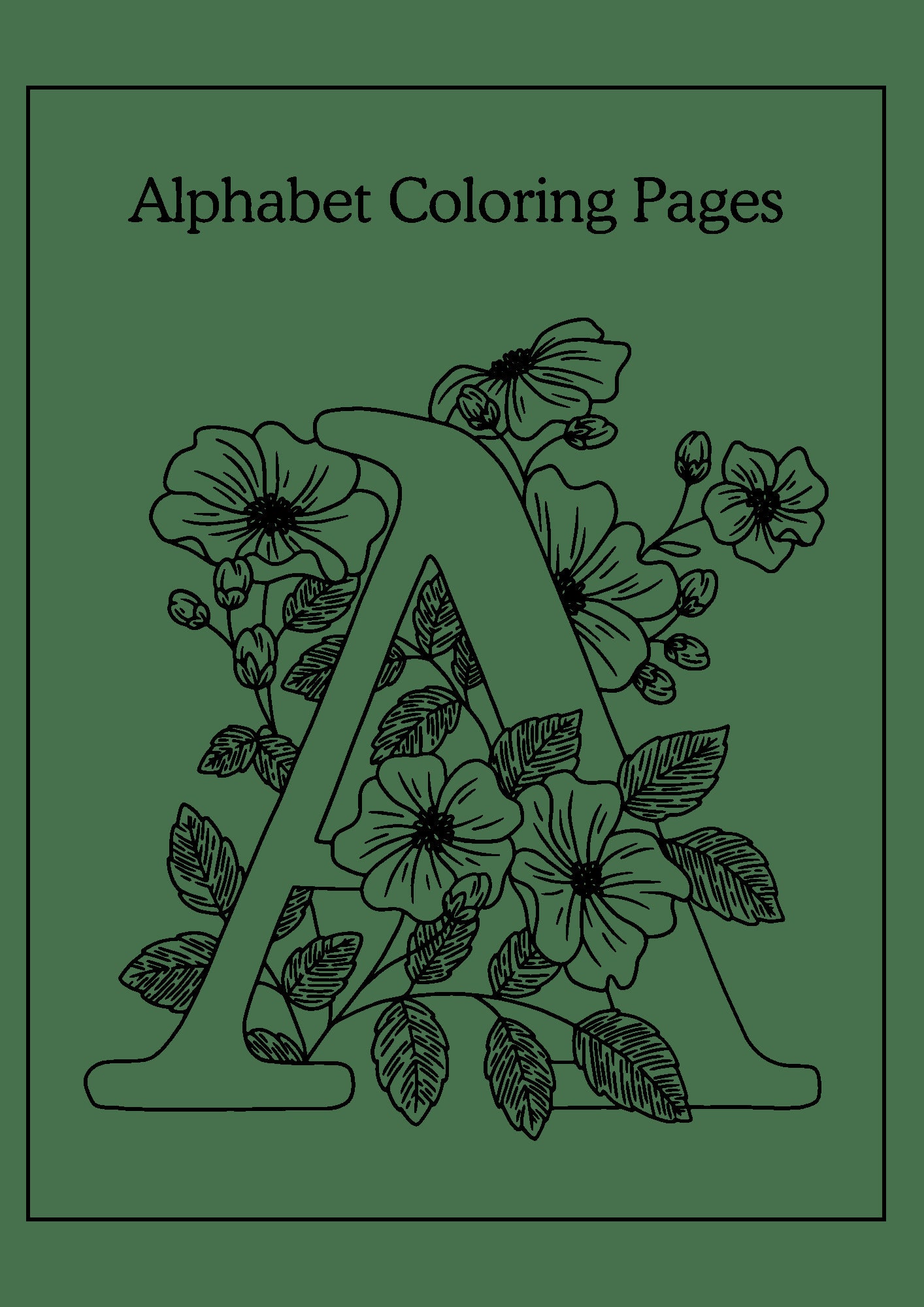 26 Printable Alphabet Coloring Page Worksheets for Kids: Preschool ...