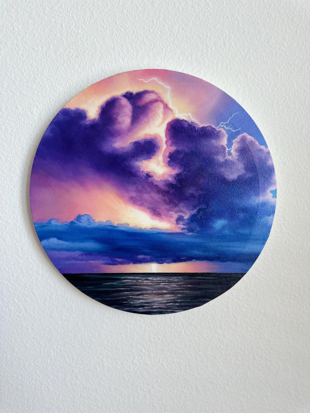 Original Oil Painting - "violet Violence" (12in X 12in) - Etsy