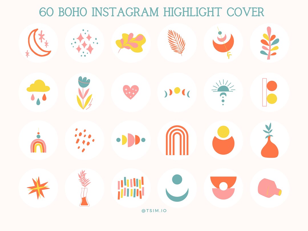 Boho Instagram Highlight Covers Minimalist Story Highlight - Etsy