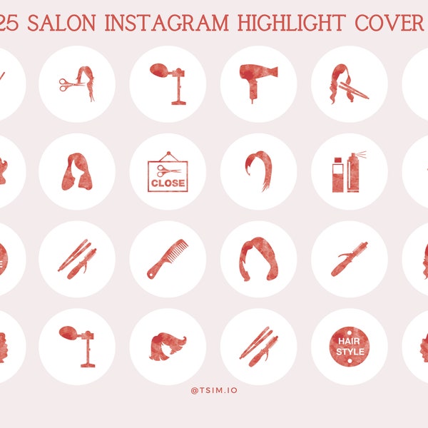 Red Instagram Highlights - Etsy