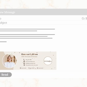 Email Signature Template Canva - Editable Email - Small Business Email ...