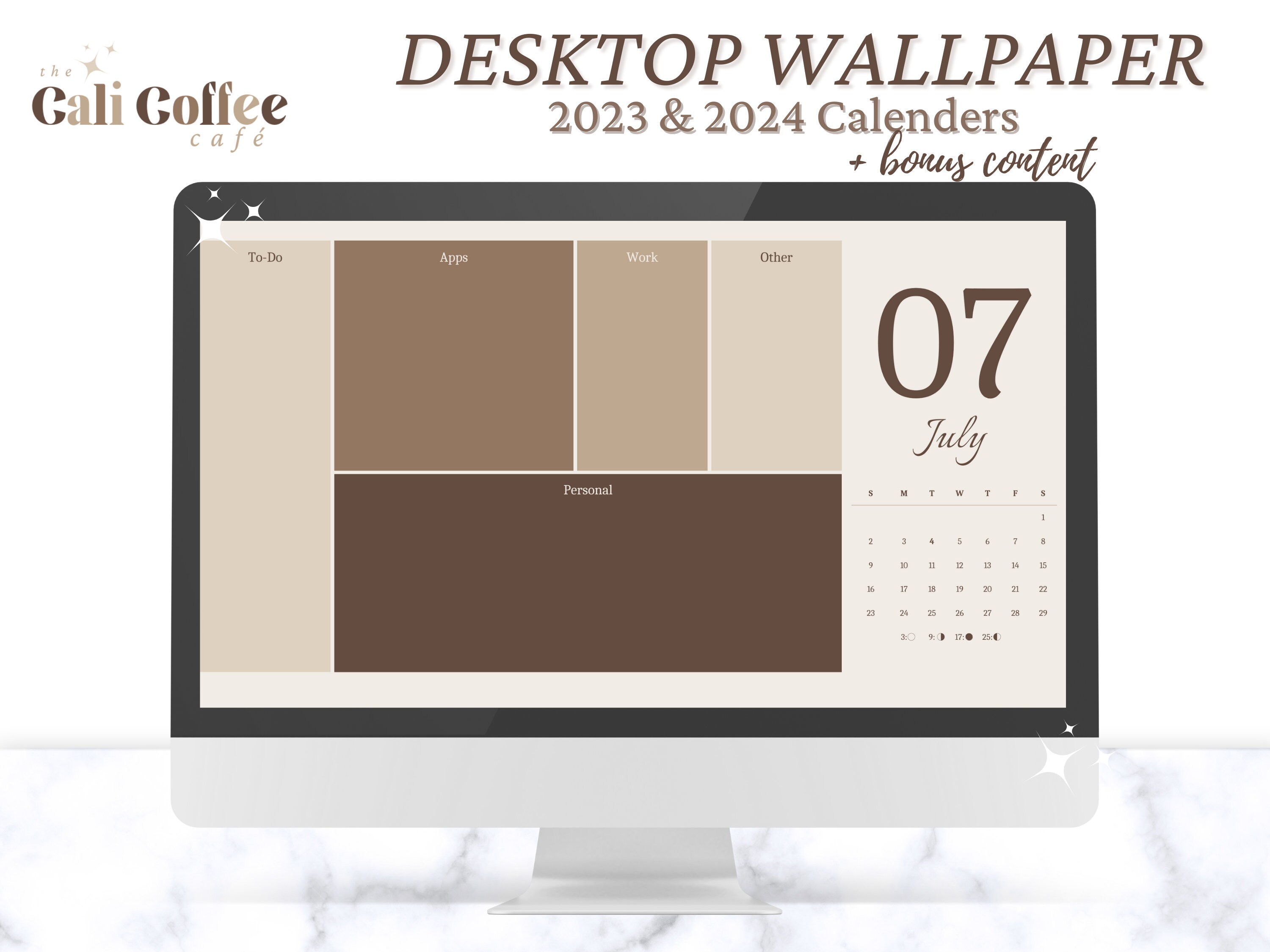 Desktop Wallpaper Calendar 2023 to 2024 - Monthly MacBook Background ...