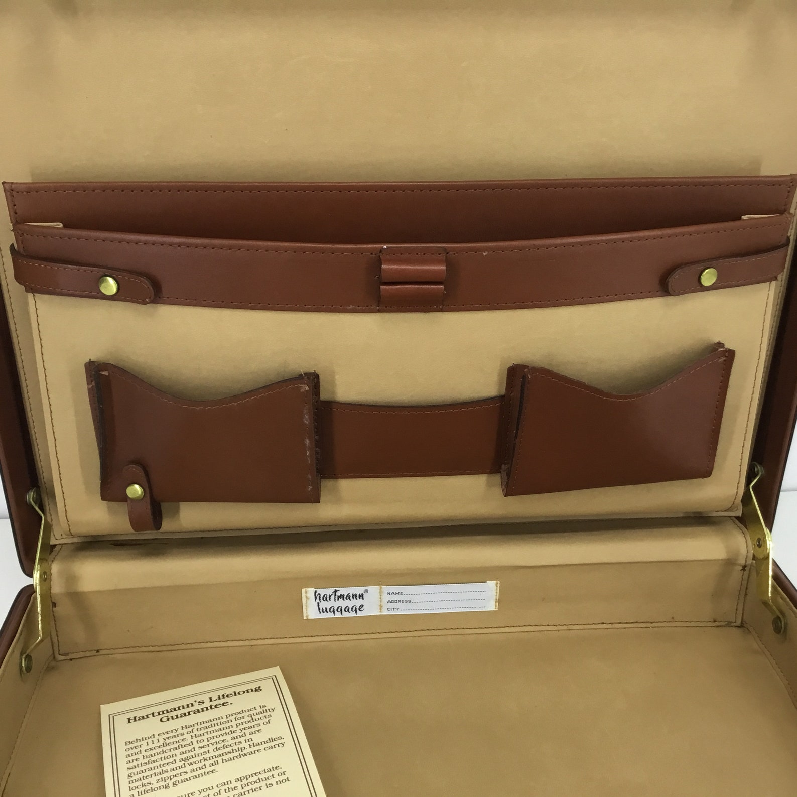 80s 90s Vintage Hartmann EC7 the Executive Leather Briefcase Classic ...