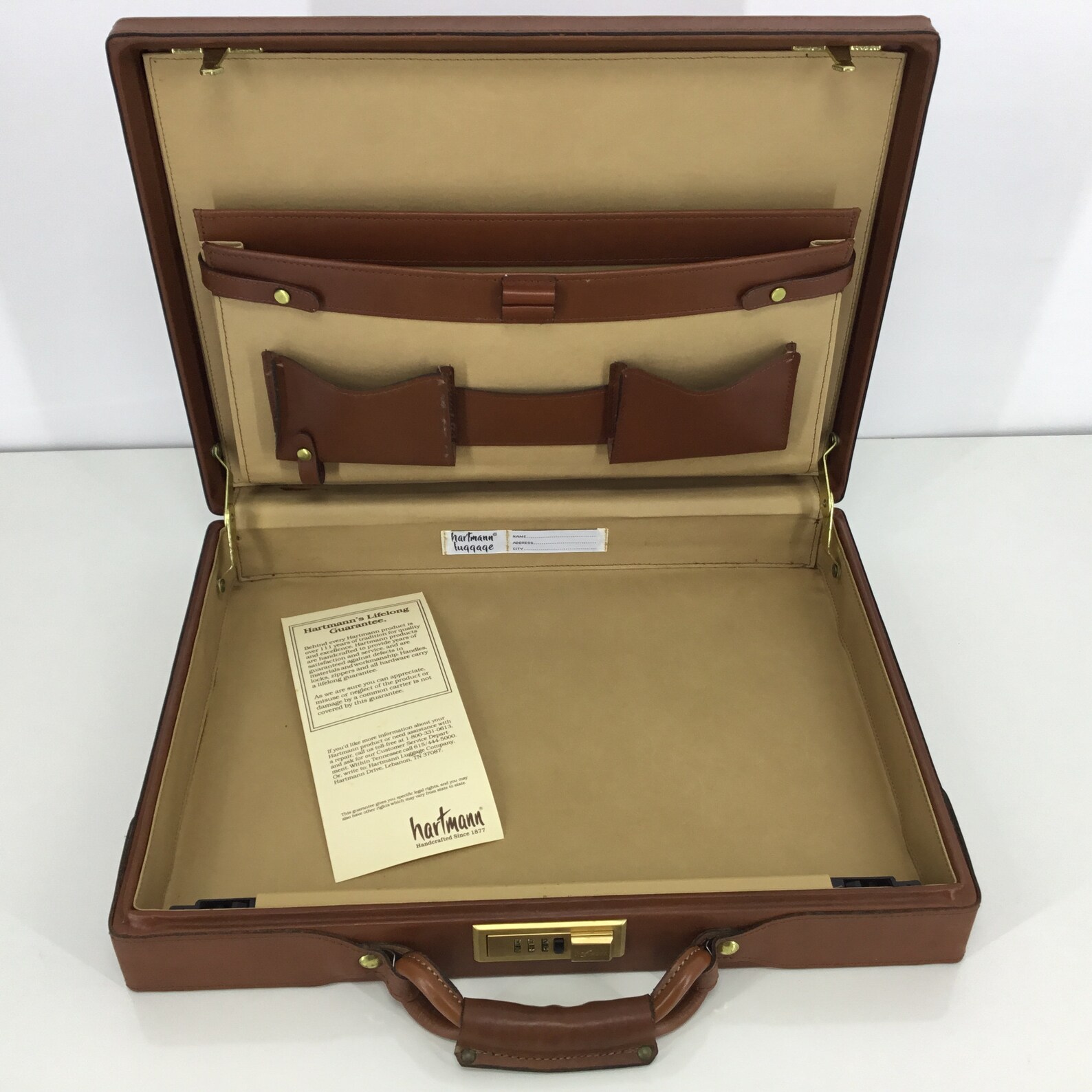 80s 90s Vintage Hartmann EC7 the Executive Leather Briefcase Classic ...