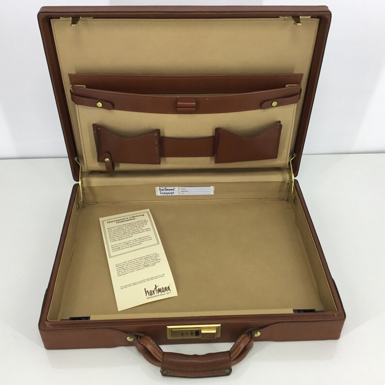 80s 90s Vintage Hartmann EC7 the Executive Leather Briefcase Classic ...