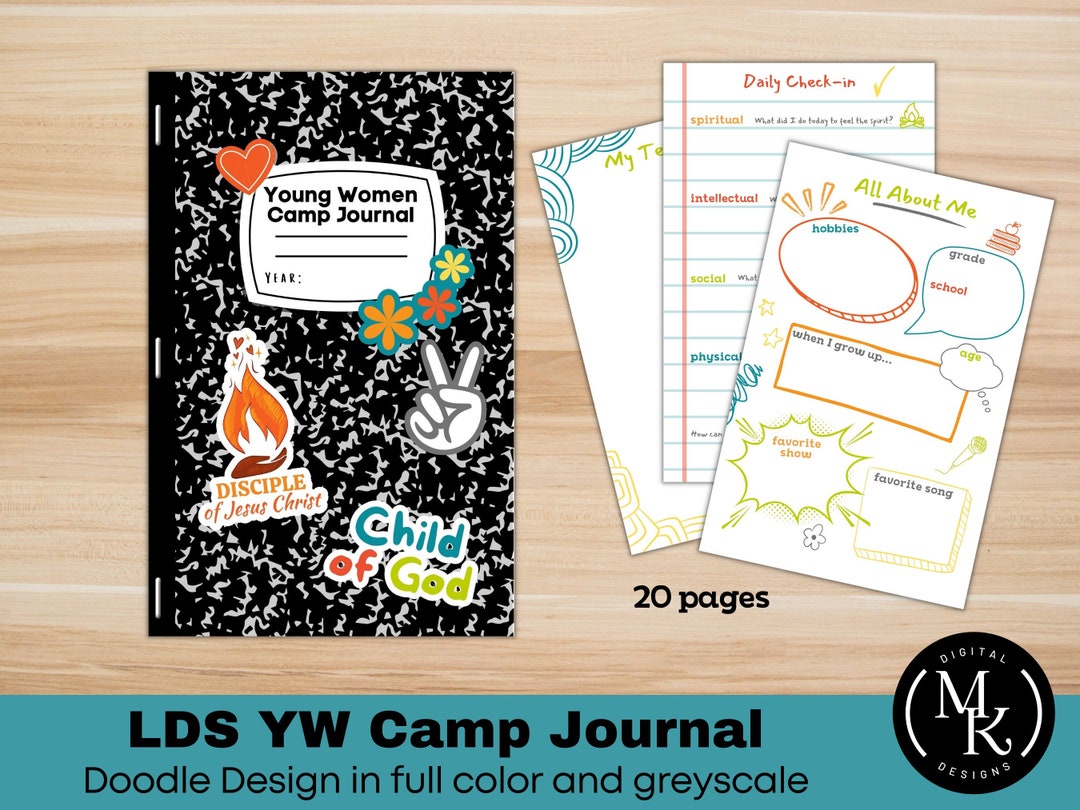 Young Women Girls Camp Journal, 2024 Disciple of Jesus Christ Youth ...