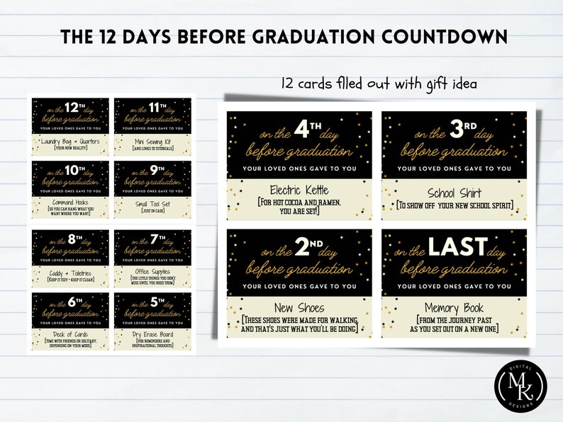 12 Days Before Graduation Countdown, Graduation Gifts, Graduation ...