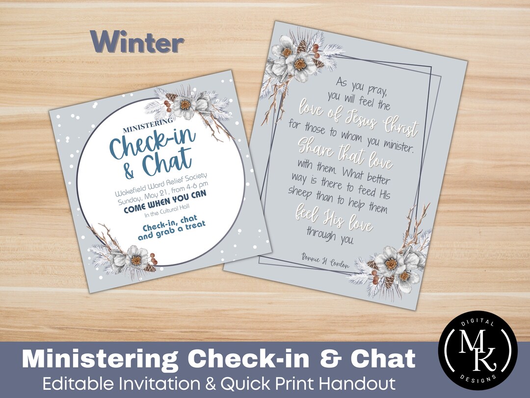 Ministering Interview Invitation and Handout- Winter - LDS Relief ...