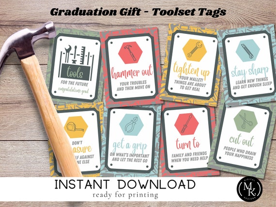 Graduation Gift Toolset Tags Tools for the Future Printables - Etsy
