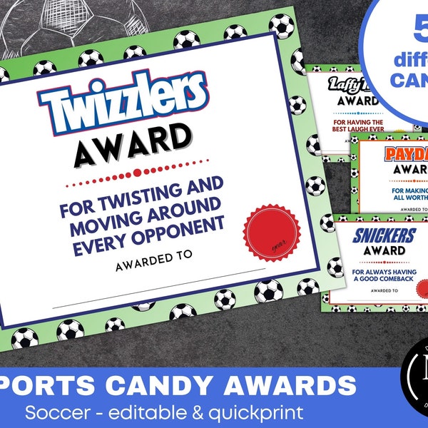 Candy Bar Awards - Etsy