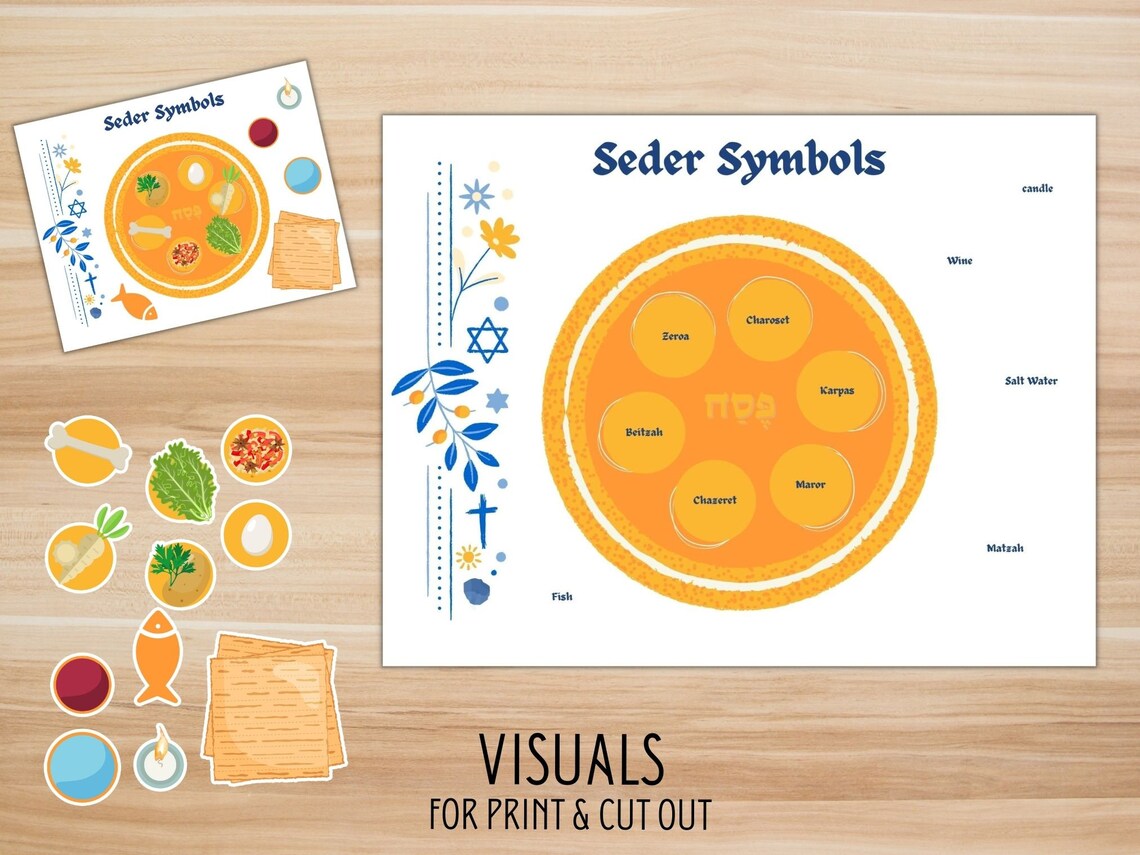 Easter Passover for Teaching Children, the Last Supper, Seder Coloring ...