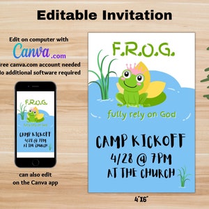 Young Women Girls Camp FROG: Fully Rely on God - Publications... Banner ...