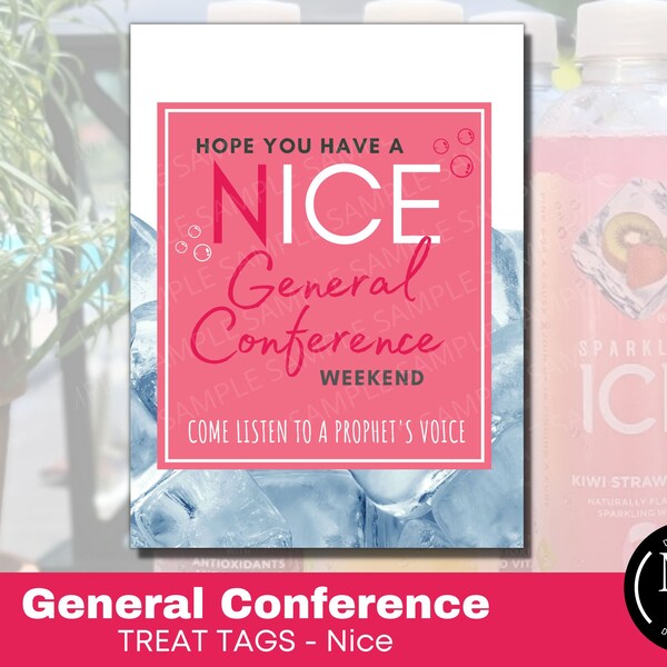 General Conference Treat Tag - Etsy