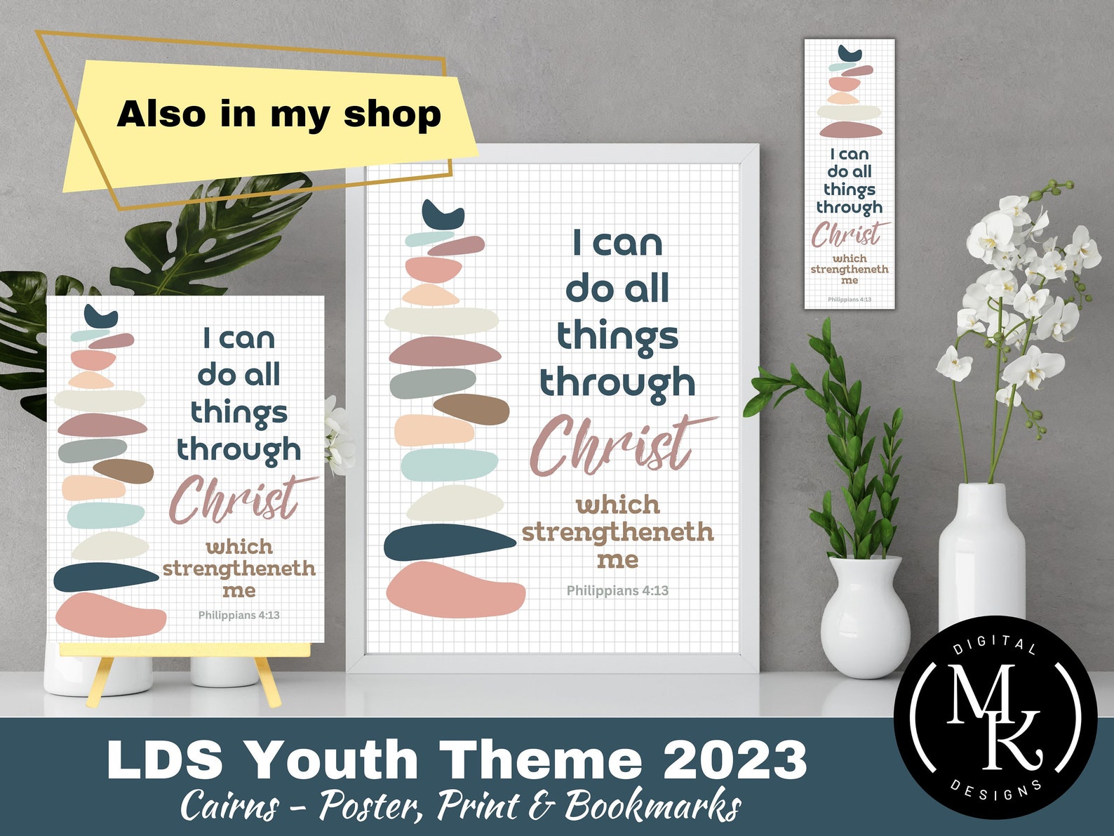 2023 LDS Youth Theme Mountains Scripture Poster Print & - Etsy