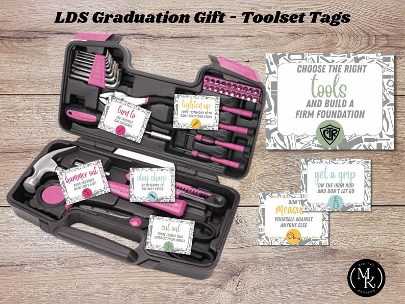 LDS Graduation Gift Toolset Tags Choose the Right Tools LDS - Etsy