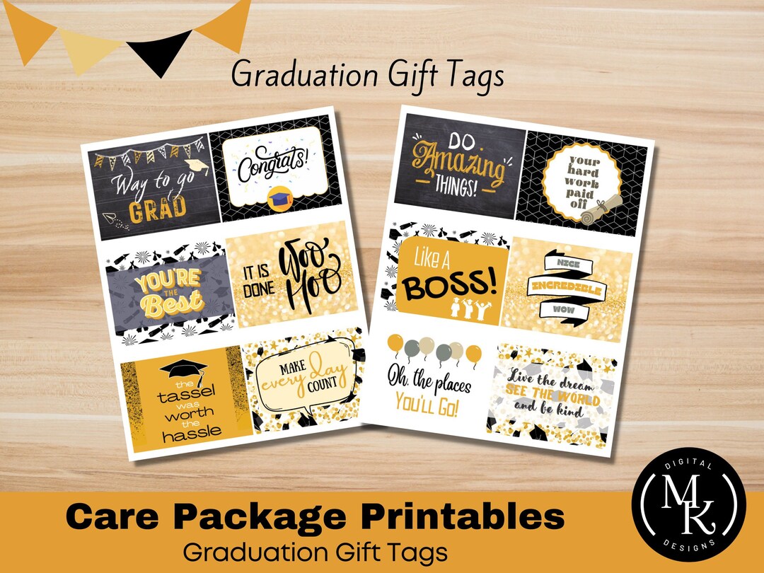 Graduation Gift Tags, Congrats to the Grad, Senior Gift Printables - Etsy