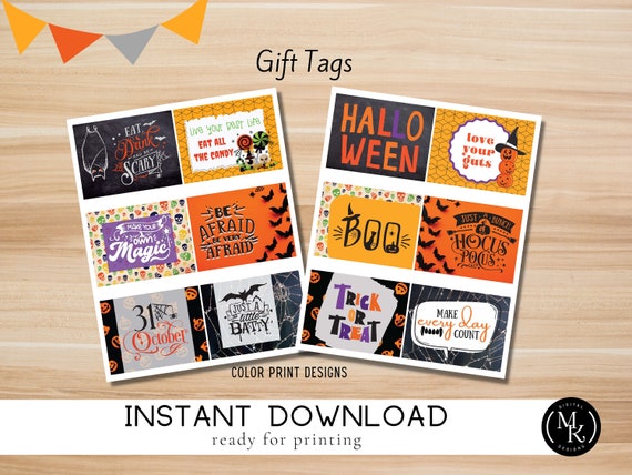 Halloween Cards Printables Going Batty Tags Treat Tags - Etsy